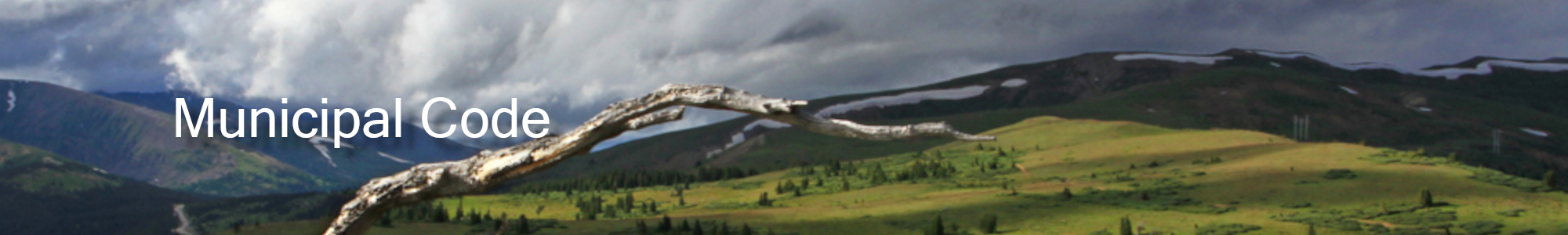 Municipal Code – Alma | Colorado