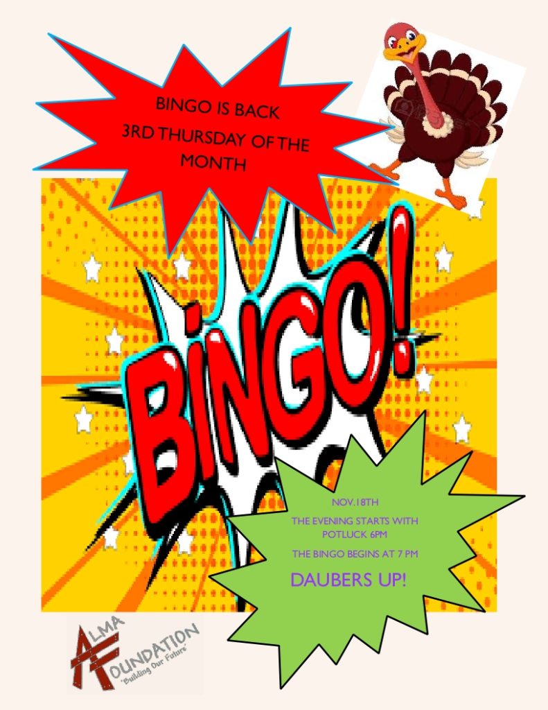 BINGO IS BACK – Alma | Colorado
